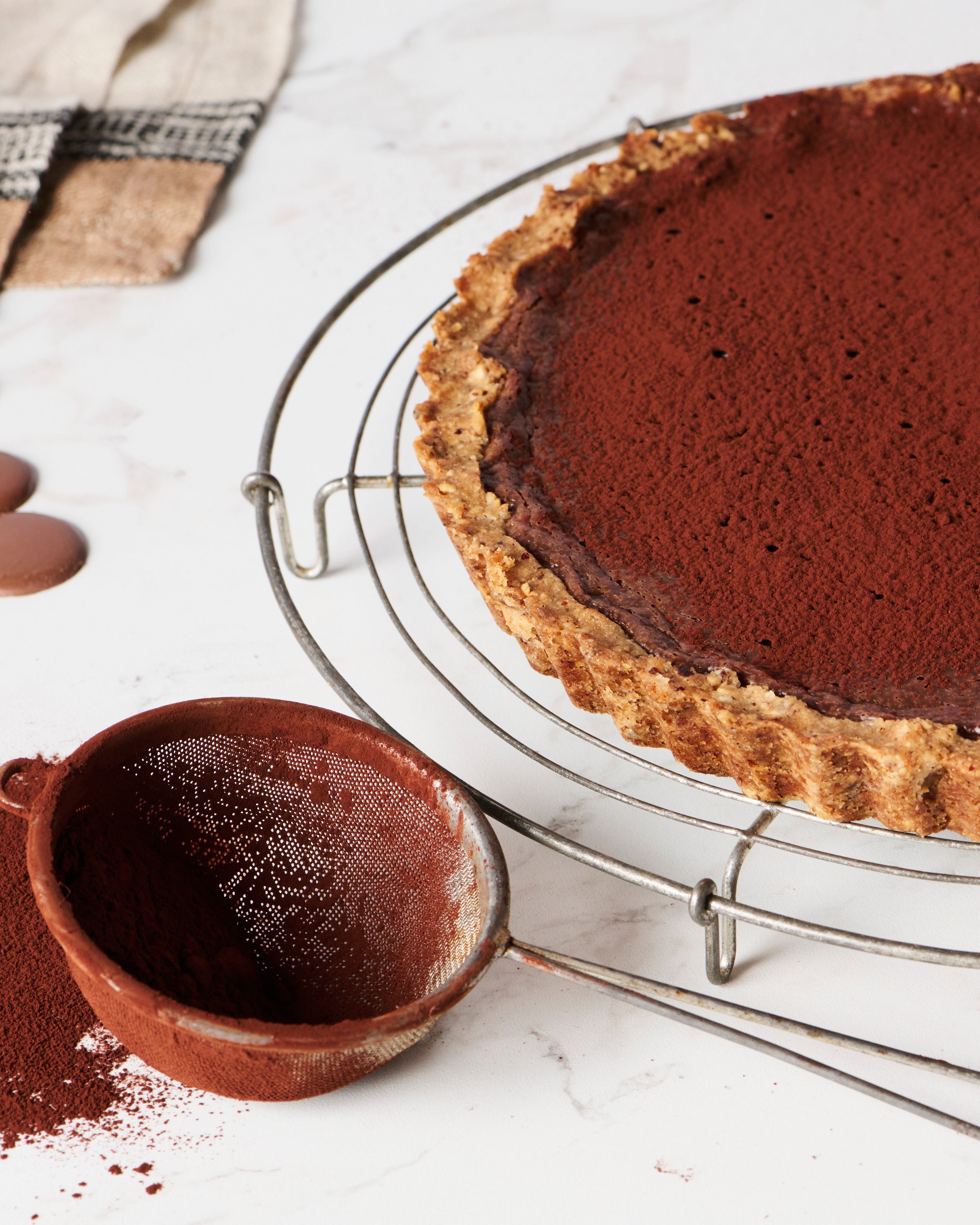 Caramelized Milk Chocolate Tart with Hazelnut Shortbread Crust – Ragged ...